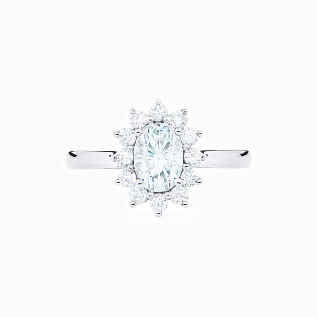Oval-Cut Elegant Moissanite Promise Ring
