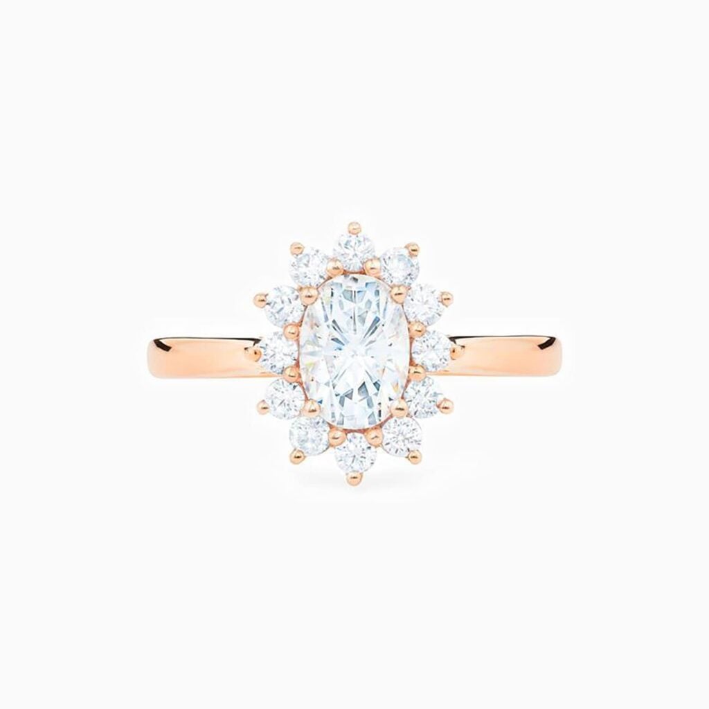 Oval-Cut Elegant Moissanite Promise Ring